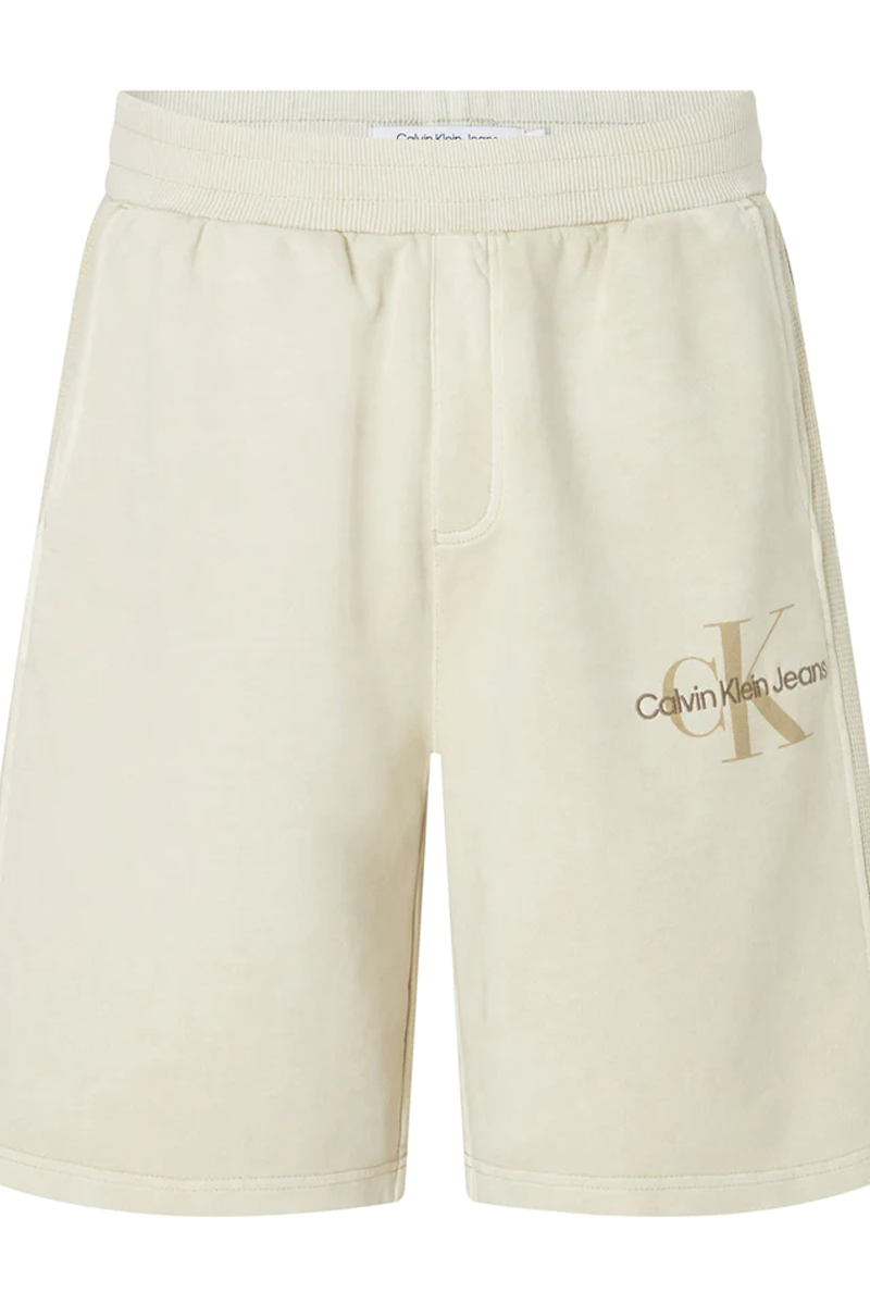 Calvin Klein Βερμούδα Monologo Ανδρική Μπεζ – Vrakas Fashion